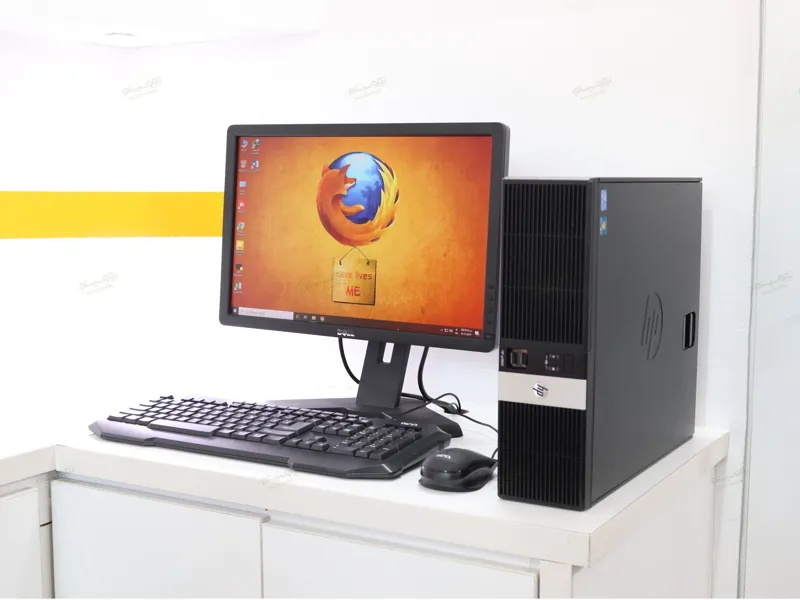 پکیج کامپیوتر اچ پی CORE i5 با LED و لوازم دیگر آن