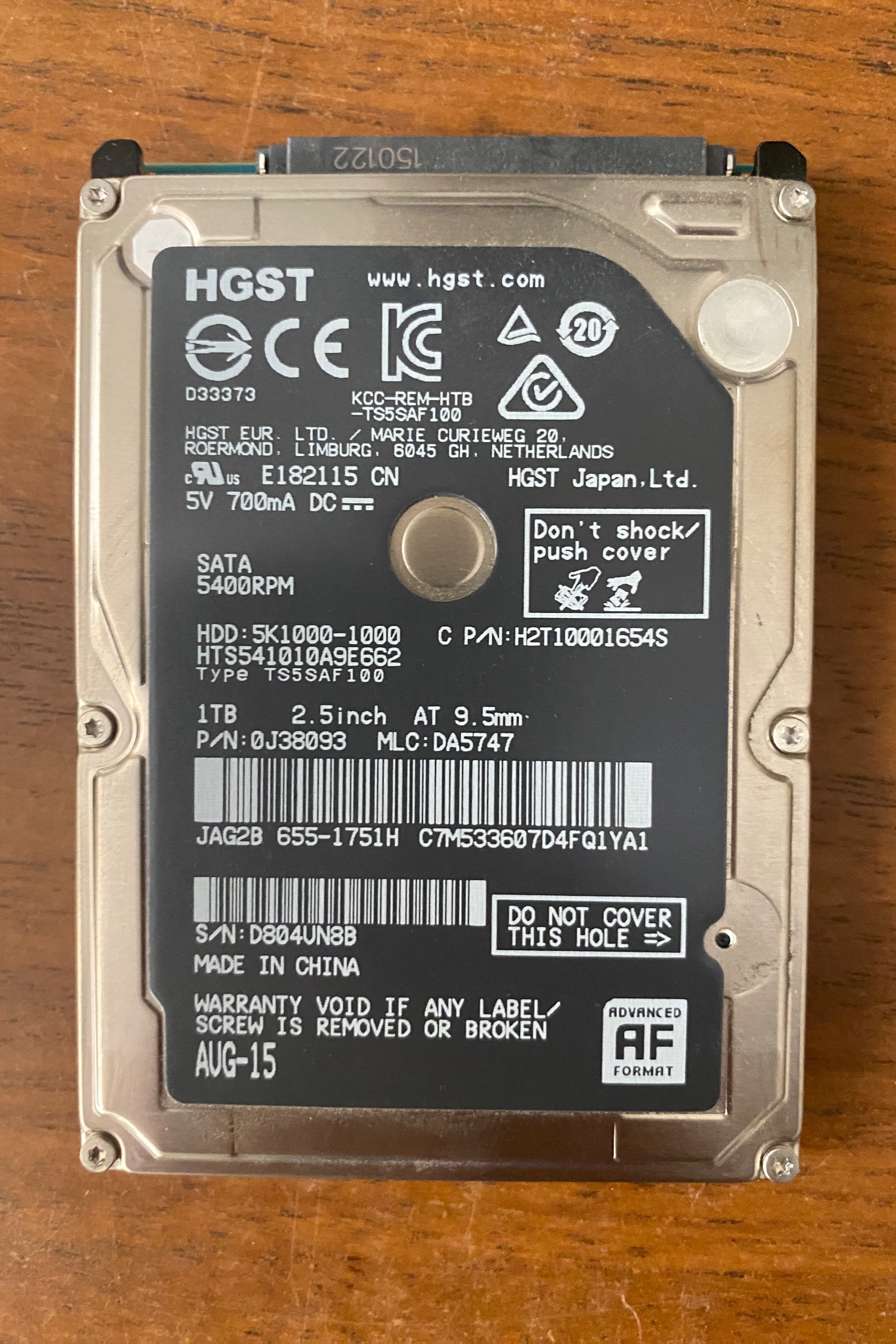 هارد 1 ترابایت لپ تاپ hard 1TB