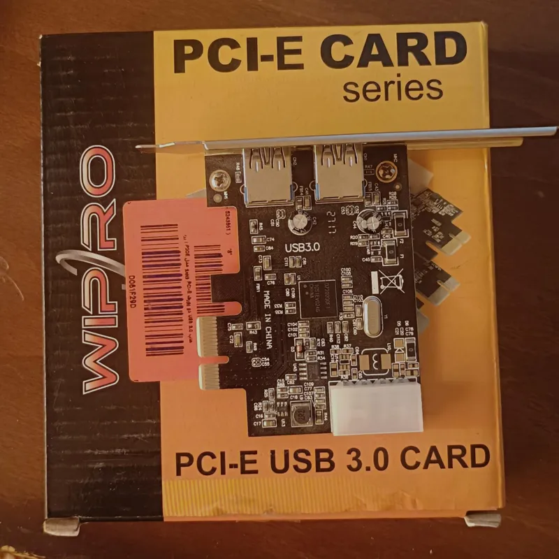 هاب USB 3 دو پورت ویپرو مدل PCI-USB 3 card