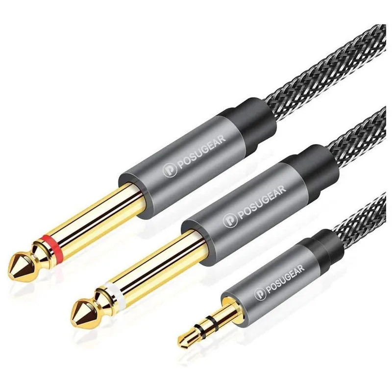 مبدل جک 3.5mm به 6.35mm برند POSUGEAR مبدل جک 3.5mm به 6.35mm برند POSUGEAR