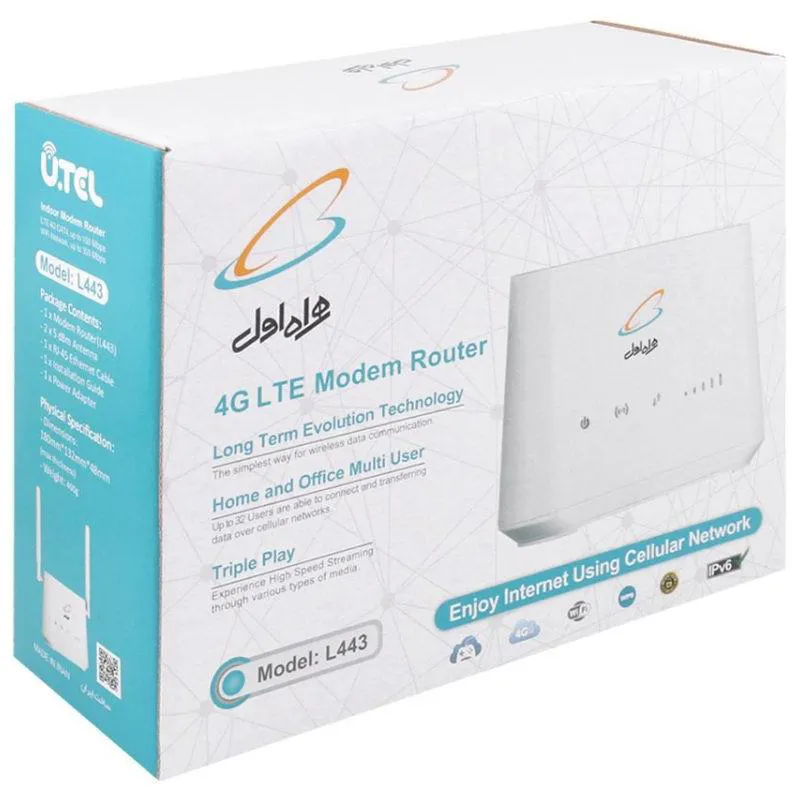مودم روتر Utel-L443 4G پلمب با یکسال اینترنت