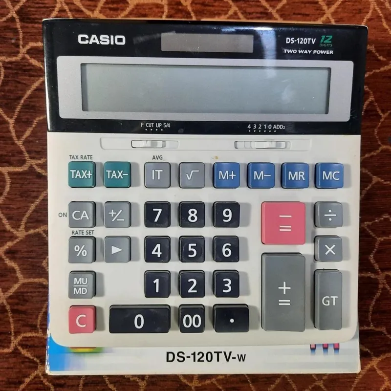 ماشین حساب حسابداری کاسیو DS-120TV ژاپنی