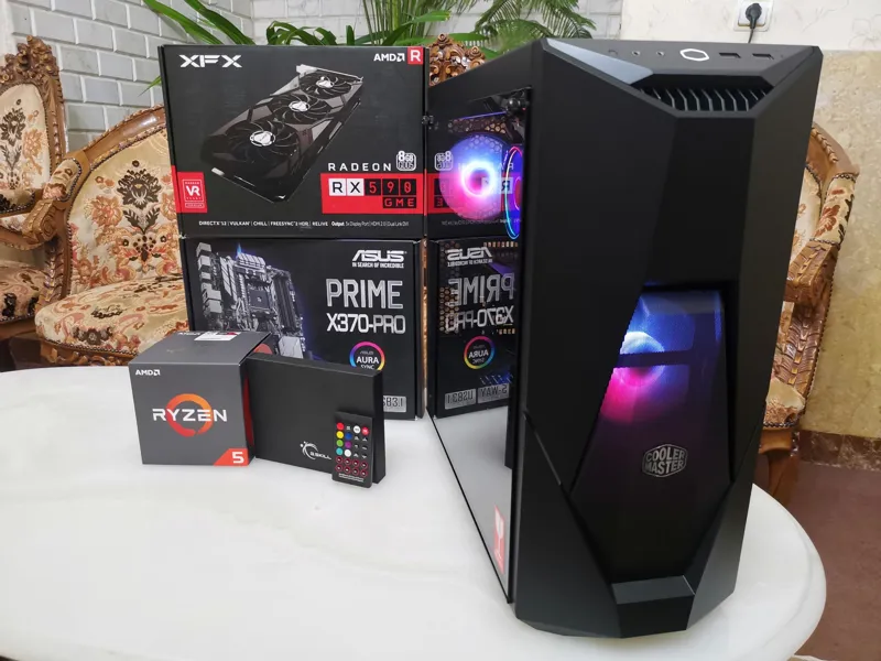 کیس حرفه ای و قدرتمند رندرینگ گیمینگ رایزن Ryzen