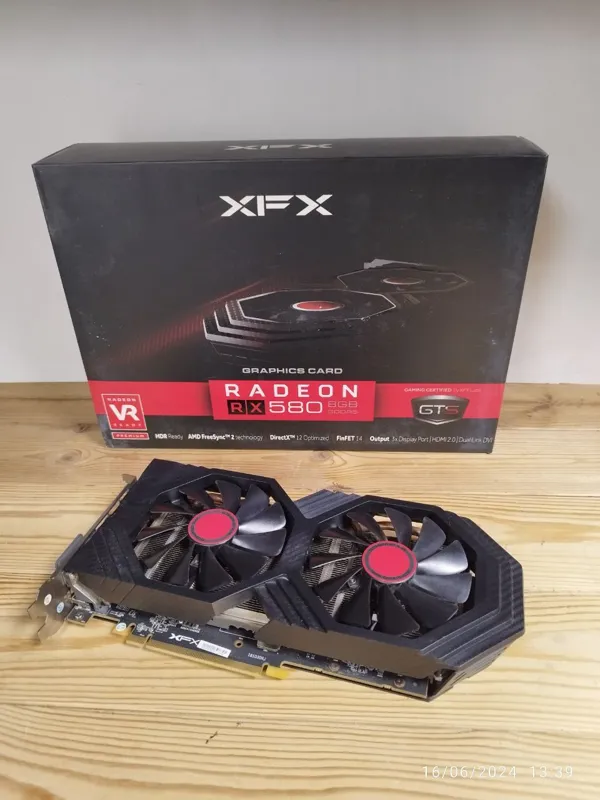 کارت گرافیک ماین نشده xfx rx 580 8g
