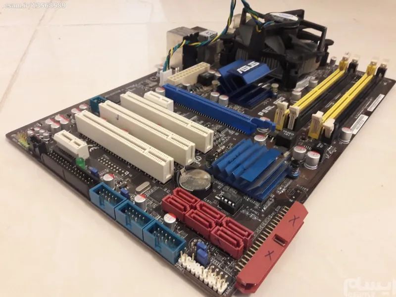 مادربرد ایسوس مدل P5QL PRO به همراه سی پی یو e7500