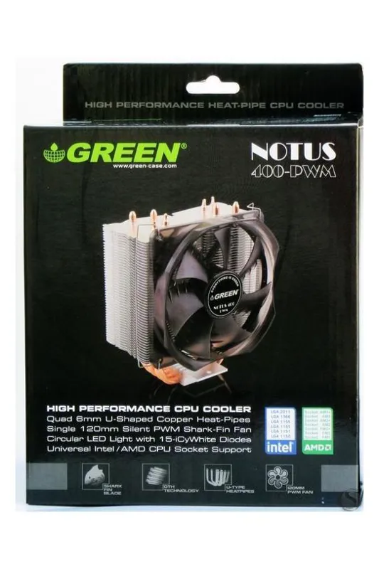 فن CPU نو مدل گرین Notus 400 PWM