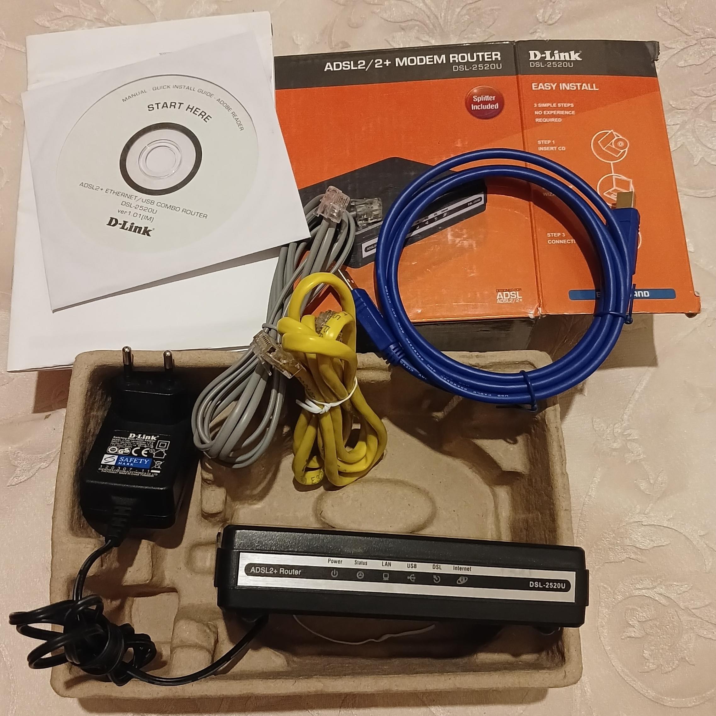 مودم روترADSL2 دی لینک مدل DSL-2520U