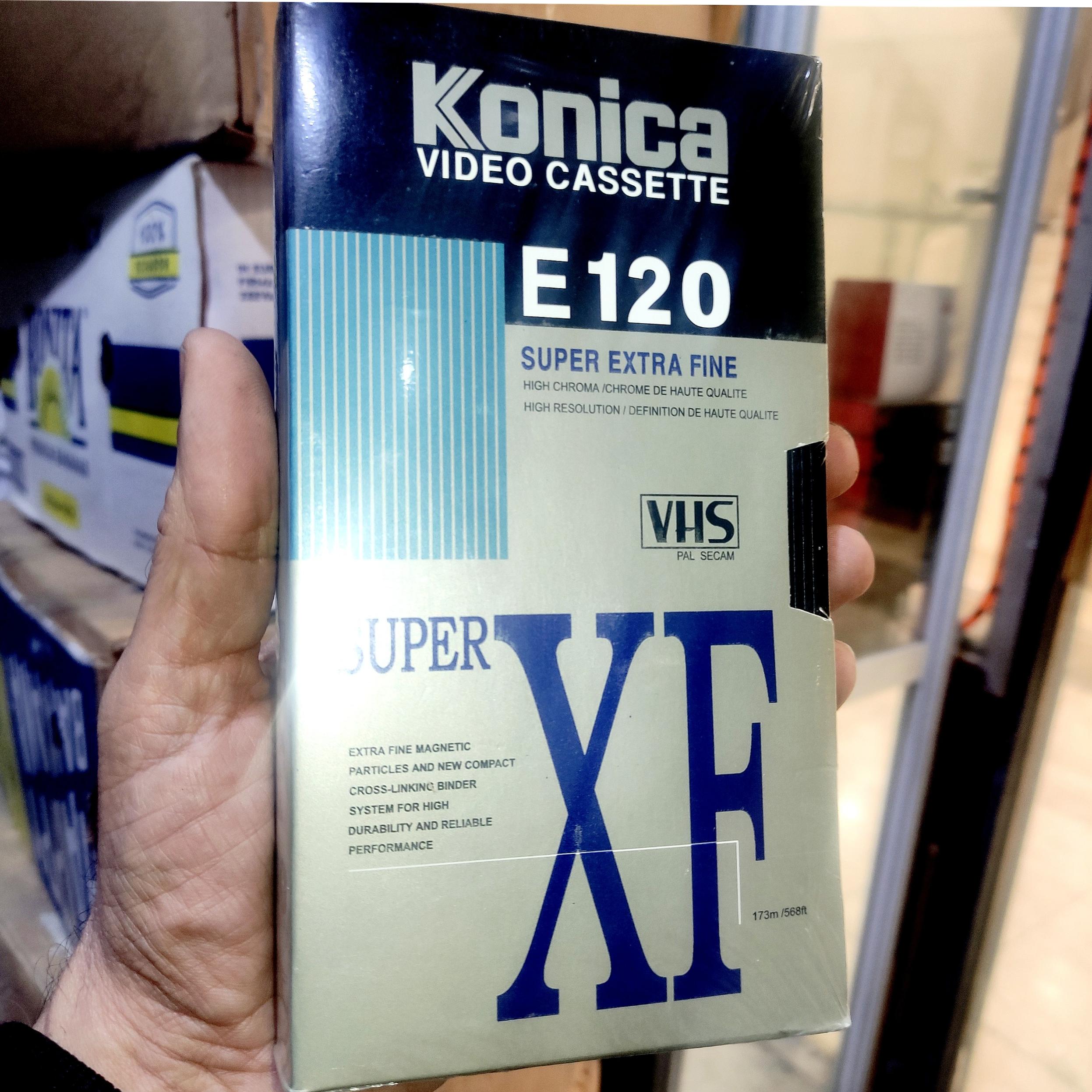 فیلم خام ویدئو VHS Konica E120 superXF