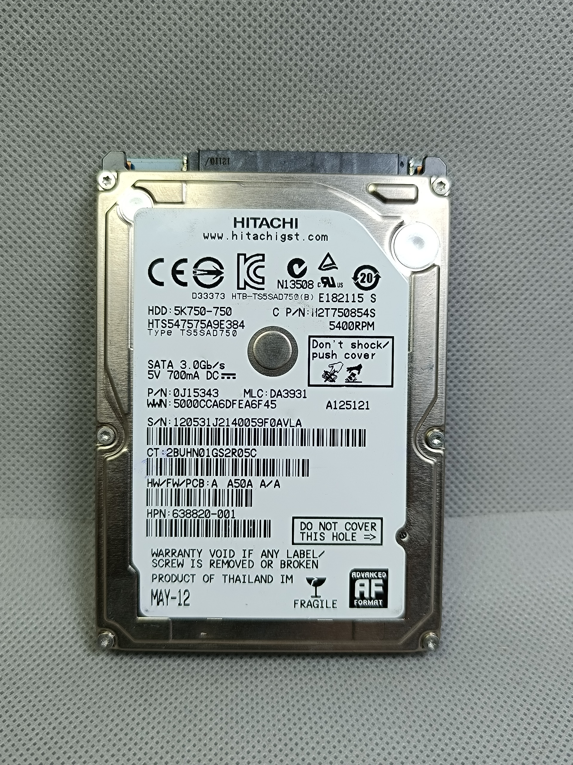 هارد لپ تاپ HGST 1TB