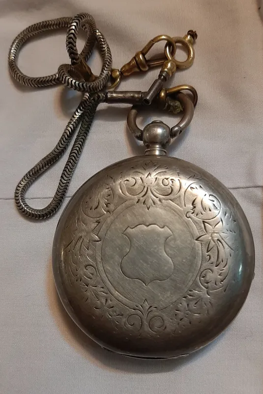 ساعت جیبی نقره روسی