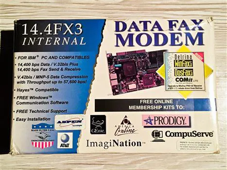 خرید و قیمت کارت فکس مودم DATA FAX MODEM ISA © USA 1990s | ترب