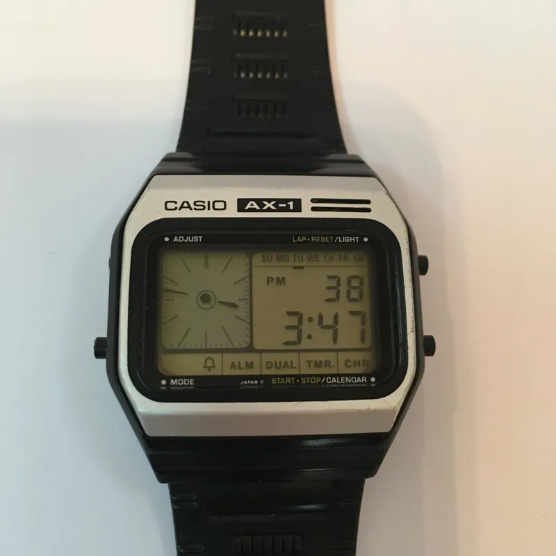 ساعت اصل Casio AX-1 vintage 1981 - ملودی 2 زمانه